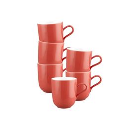 Seltmann Weiden 6er Set Henkelbecher Liberty Pure Colors 400 ml in Flamingo Red | Gr.: onesize