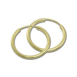 GoldDream Echtgold, 333er Gelbgold Damen Creolen Simply Ohrring ca. 20mm | Gr.: onesize