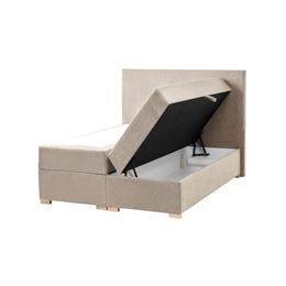 Beliani Boxspring Bett MAJOR in Beige - (W) 131 x (H) 109 x (L) 212 cm | Gr.: onesize
