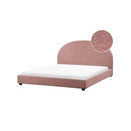 Beliani Doppelbett VAUCLUSE in Rosa - (W) 194 x (H) 112 x (L) 214 cm | Gr.: onesize
