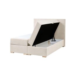 Beliani Boxspring Bett MAJOR in Beige - (W) 191 x (H) 109 x (L) 212 cm | Gr.: onesize