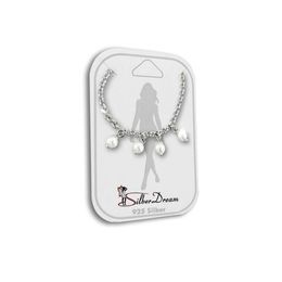SilberDream Fu&szlig;kette Silber 925 Sterling Silber ca. 25cm + 3cm Verl&auml;ngerung Perlen | Gr.: onesize