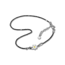 SilberDream Fu&szlig;kette Silber 925 Sterling Silber ca. 24cm plus 3cm Verl&auml;ngerung Blume | Gr.: onesize