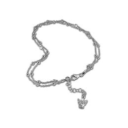 SilberDream Fu&szlig;kette Silber 925 Sterling Silber ca. 24cm plus 3cm Verl&auml;ngerung Kugeln | Gr.: onesize