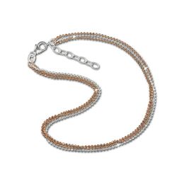 SilberDream Fu&szlig;kette Silber 925 Sterling Silber, vergoldet (Ros&eacute;gold 333) ca.23 bis 26cm | Gr.: onesize