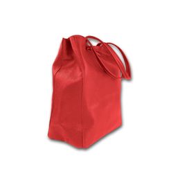 Leder Shopper, Schultertasche Toscanto Tasche rot ca. 28cm | Gr.: onesize
