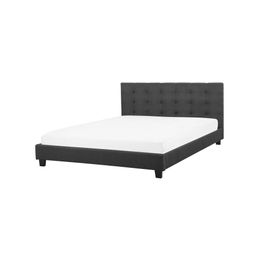 Beliani Wasserbett LA ROCHELLE in Grau - (W) 190 x (H) 108 x (L) 218 cm | Gr.: onesize
