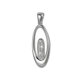 SilberDream Anh&auml;nger Silber 925 Sterling Silber Oval Kettenanh&auml;nger | Gr.: onesize