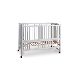 tiSsi XXL Anstell- / Beistellbett HAJO Buche WEISS 124x64 cm | Gr.: onesize