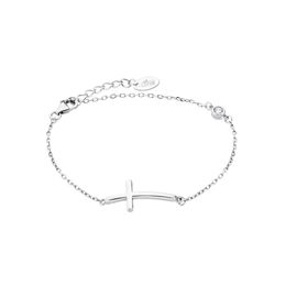 LOTUS SILVER Kreuz Armband 925 Sterling Silber ca. 16cm silber, wei&szlig; | Gr.: onesize