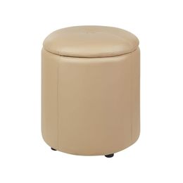 Beliani Pouf MARYLAND in Beige - (W) 38 x (H) 40 x (L) 38 cm | Gr.: onesize