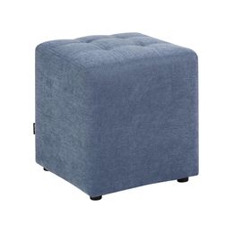 Beliani Pouf KANSAS in Blau - (W) 38 x (H) 39 x (L) 38 cm | Gr.: onesize