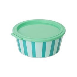 Koziol NORA BOX 1,3l STRIPES - Schale 1,3l mit Deckel in sweet green/mid green | Gr.: onesize