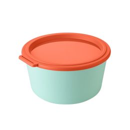 Koziol NORA BOX 2,2l - Schale 2,2l mit Deckel in sweet green/strong coral | Gr.: onesize