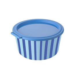 Koziol NORA BOX 2,2l STRIPES - Schale 2,2l mit Deckel in sweet blue/strong blue | Gr.: onesize