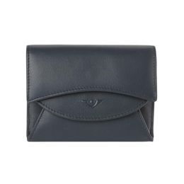 VLD VOi Leather Design Soft Klara Geldb&ouml;rse Leder 13 cm in blau | Gr.: onesize