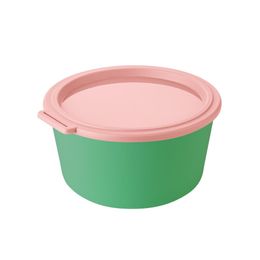 Koziol NORA BOX 2,2l - Schale 2,2l mit Deckel in mid green/sweet pink | Gr.: onesize