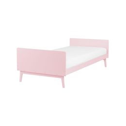 Beliani Einzelbett BONNAC in Rosa - (W) 95 x (H) 60 x (L) 210 cm | Gr.: onesize