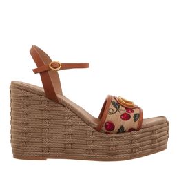 Valentino Garavani Espadrilles - Wedge Espadrillas - Gr. 41 (EU) - in Braun - f&uuml;r Damen