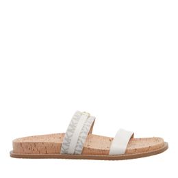 Michael Kors Sandalen - Mandy Flat Sandal - Gr. 39 (EU) - in Wei&szlig; - f&uuml;r Damen