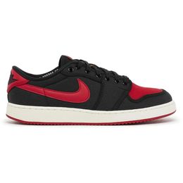 Nike Low-Top Sneaker - Air Jordan 1 Ko Low Qs 'bred' Sneakers - Gr. 43 (EU) - in Schwarz - f&uuml;r Damen