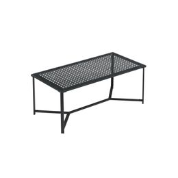 FineBuy Couchtisch in Schwarz / Glas / 100x50x42 | Gr.: onesize