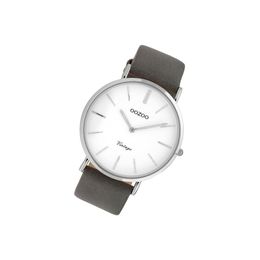 Analog-Armbanduhr Oozoo Vintage Series grau gro&szlig; (ca. 40mm) | Gr.: onesize