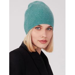 Style Republic Kaschmir Beanie fein gerippt in mint | Gr.: onesize