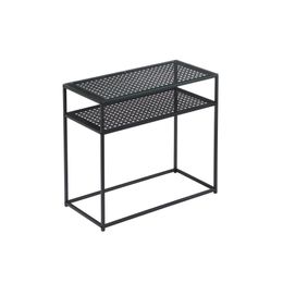 FineBuy Konsolentisch in Schwarz / Glas / 80x40x77 | Gr.: onesize