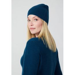 Style Republic Kaschmir Beanie fein gerippt in dark slate blue | Gr.: onesize