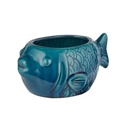 Butlers Blumentopf CORAL COAST Fisch in Blau | Gr.: onesize