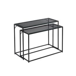 FineBuy Konsolentisch in Schwarz / Glas / 100x40x77 | Gr.: onesize
