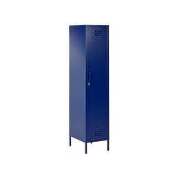 Beliani B&uuml;roschr&auml;nke FROME in Blau - (W) 38 x (H) 185 x (L) 50 cm | Gr.: onesize