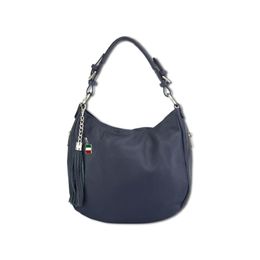 Florence Schultertasche, Shopper Leder blau ca. 30cm | Gr.: onesize
