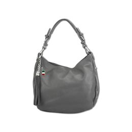 Florence Schultertasche, Shopper Leder grau ca. 30cm | Gr.: onesize