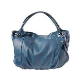 Florence Schultertasche, Henkeltasche Leder t&uuml;rkis ca. 42cm | Gr.: onesize
