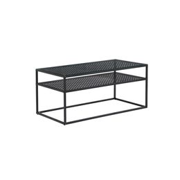 FineBuy Couchtisch in Schwarz / Glas / 100x50x45 | Gr.: onesize