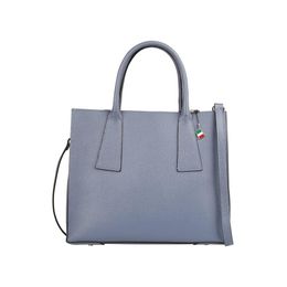 Florence Handtasche Leder blau, grau ca. 32cm | Gr.: onesize