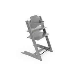 Stokke Tripp Trapp Hochstuhl Storm Grey inkl. Babyset in Grau ab 0 Monate | Gr.: onesize