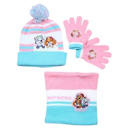 3-tlg. Winter M&uuml;tze Set: PAW PATROL in Bunt | Gr.: onesize