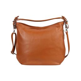 Florence Schultertasche Leder tan, mittelbraun ca. 38cm | Gr.: onesize