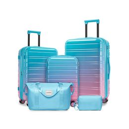 ABRIHOME Koffer set mit Reisetaschen und TSA-Schloss in Blau | Gr.: onesize