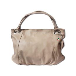 Florence Schultertasche, Henkeltasche Leder helltaupe, braun ca. 42cm | Gr.: onesize