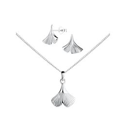 Alexander York Schmuckset GINKGO in 925 Sterling Silber, 4-tlg. in silber | Gr.: onesize