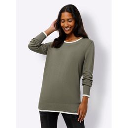 Heine Pullover in khaki | Gr.: 44