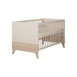 Roba Babybett Sidney 70 x 140 cm - Umbaubar zum Juniorbett - Beige | Gr.: onesize
