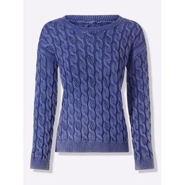 Heine Rundhalspullover in jeansblau | Gr.: 44