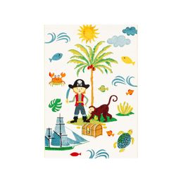Pergamon Kinder Teppich Maui Kids Piratenwelt in Bunt | Gr.: 140 x 200 cm