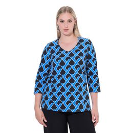 Ulla Popken Shirt in schwarz | Gr.: 62/64