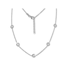 SilberDream Halskette Silber 925 Sterling Silber ca. 44cm - 47cm Blume ca. 6mm | Gr.: onesize